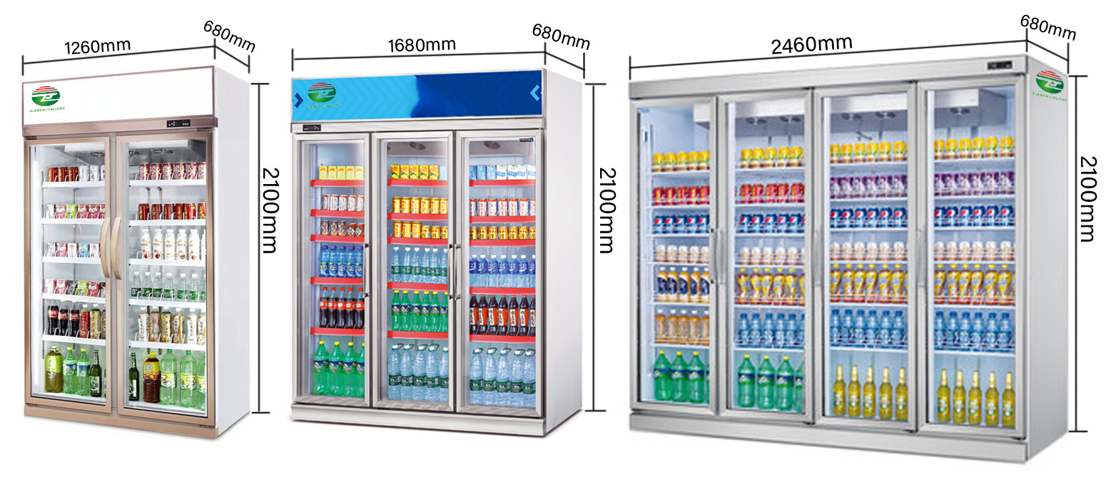Countertop Display Freezer Beverage 3 Door Display Freezers from China ...