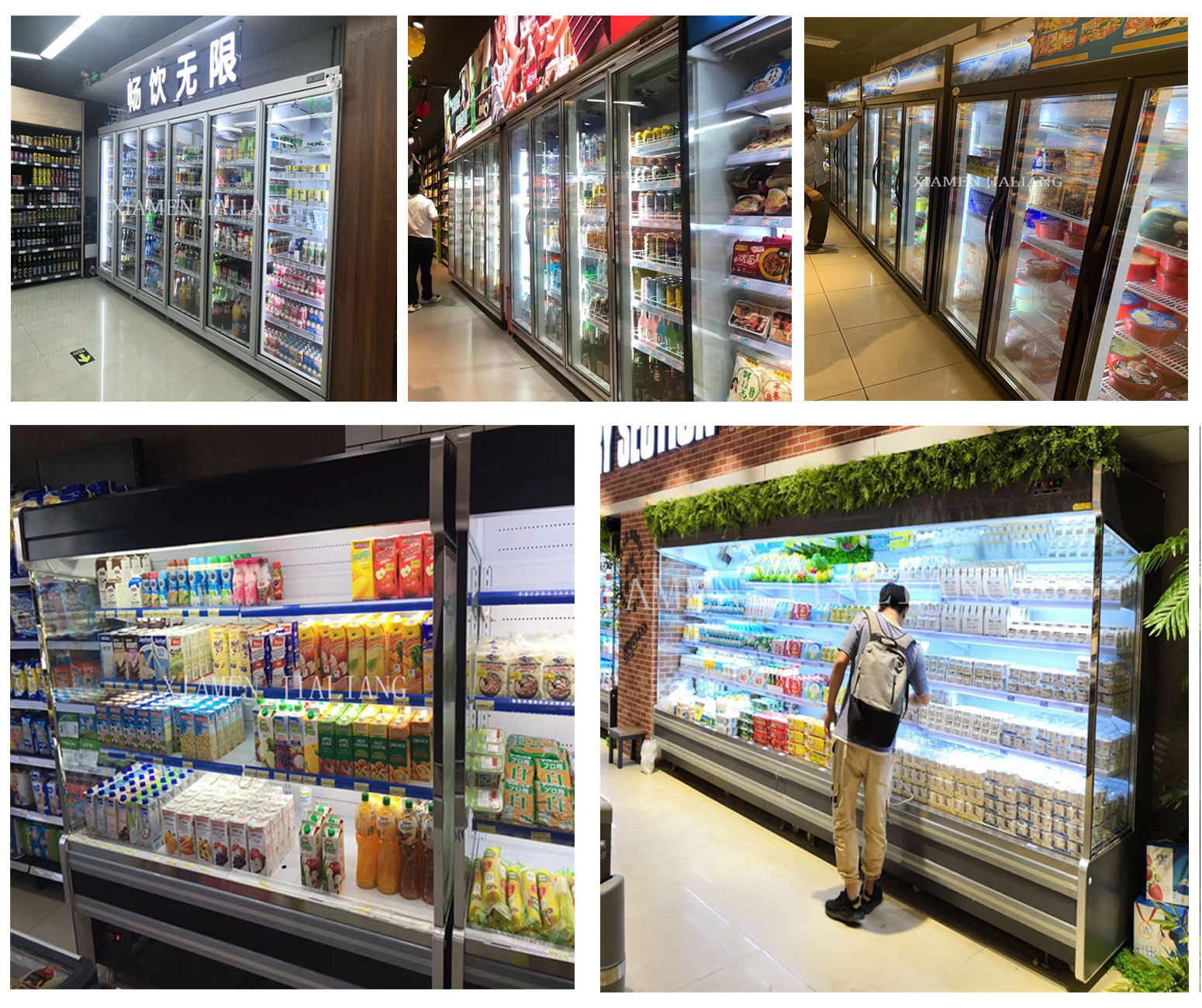 Countertop Display Freezer Beverage 3 Door Display Freezers from China ...